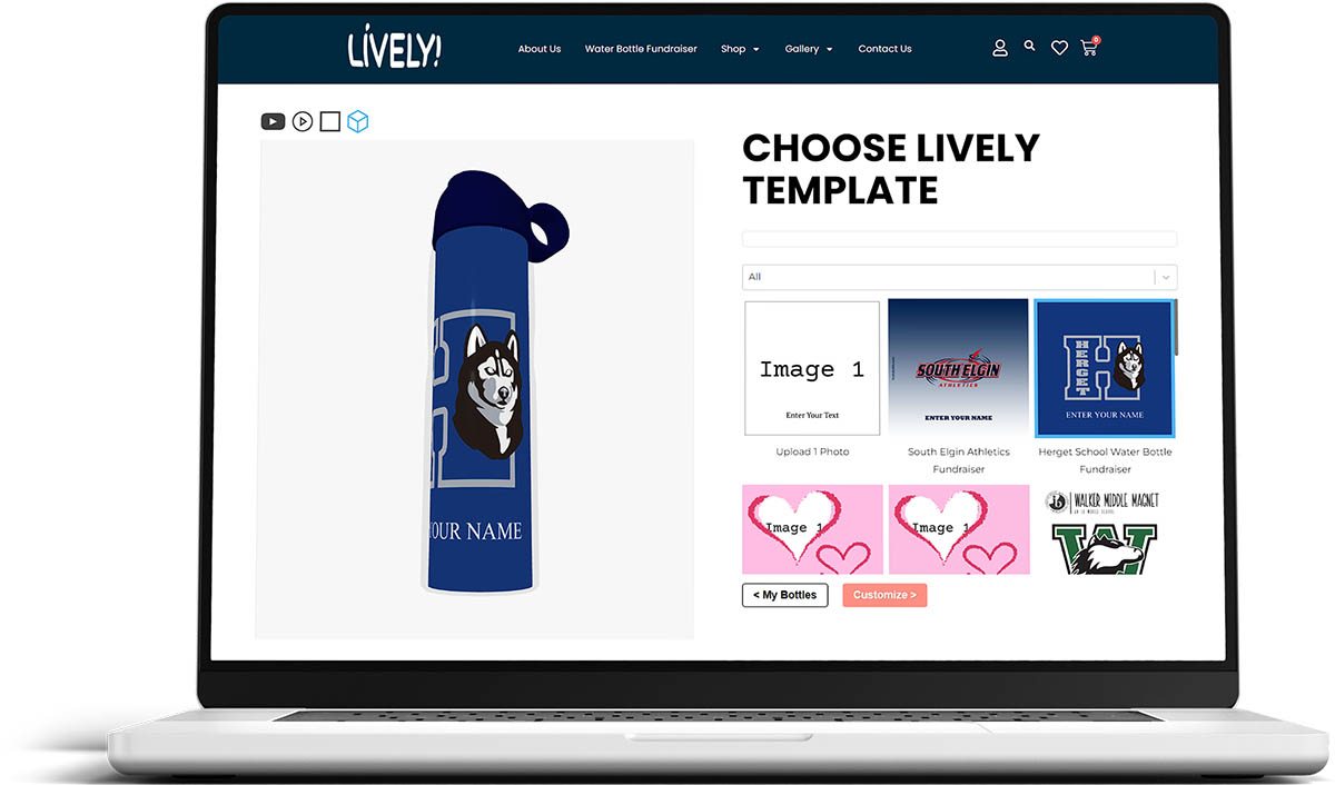 Custom Water Bottles: No Minimum | at Lively Bottle